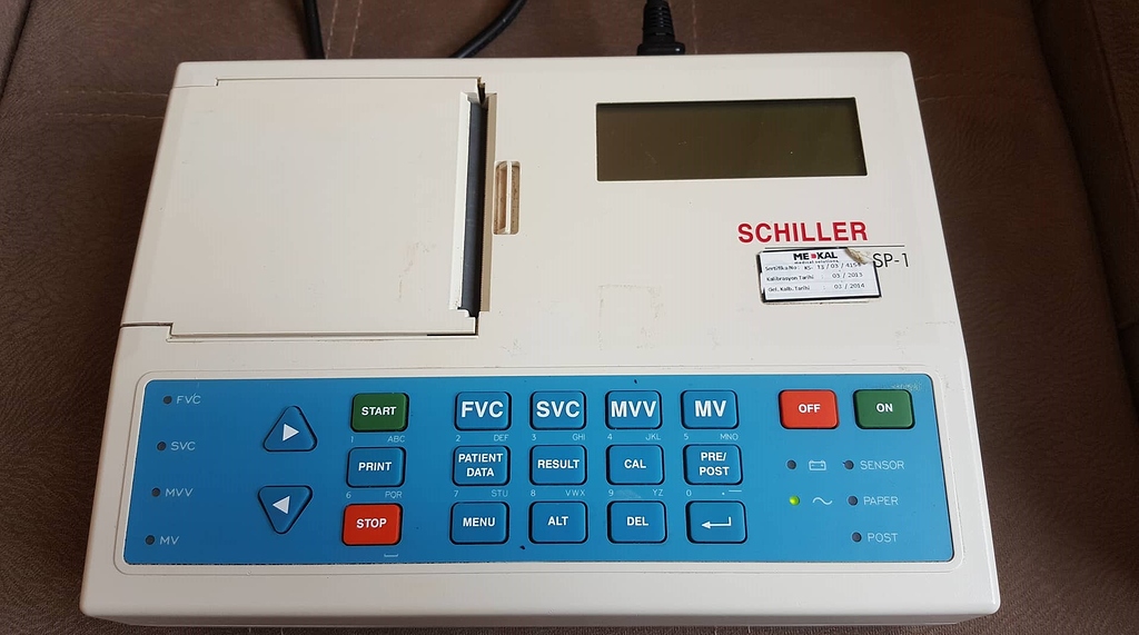 Schiller SP-1 Solunum Ölçer - İkinci El Tıbbi Cihaz Satışı - Sesan Forum